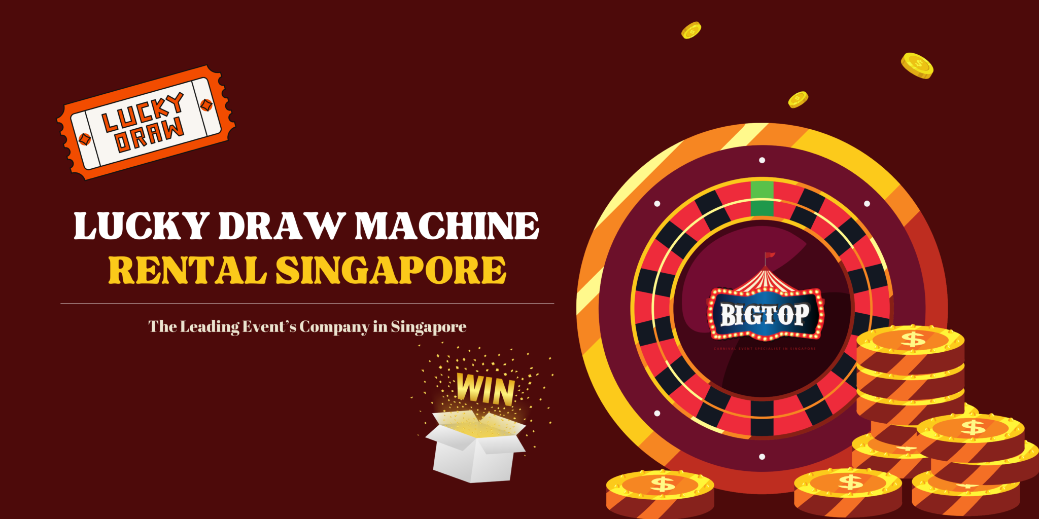 17 Lucky Draw Machine Rental Singapore 2026 | Big Top Events